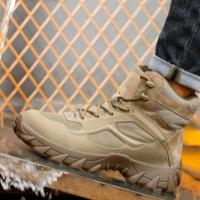 China Suede Safety Boots With Kevlar Midsole And Rubber Sole for sale