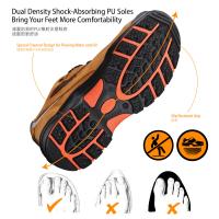 China PU Sole Steel Toe Work Shoes In Genuine Cowhide Leather For Industrial Protection for sale