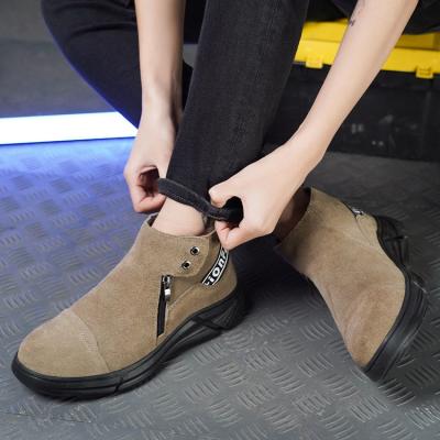 China Rubber Sole Safety Shoes for Unisex Suede Work Boots in Industrial Settings for sale