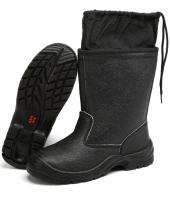 China Kevlar Midsole Safety Shoes Cowhide Genuine Leather Work Boots with Steel Toe for sale