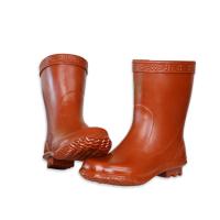 China Unisex Red Security Work Boots With Natural Rubber Sole And Electrical Insulation 25KV for sale