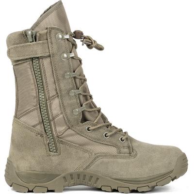 China Non-slip Rubber Sole Combat Boots Oxford Cloth Material For Security Work In Green for sale