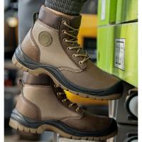 China PU Injection Men's Work Boots With Kevlar Midsole And Microfiber Leather Design for sale