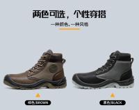 China PU Injection Men's Work Boots With Kevlar Midsole And Microfiber Leather Design for sale