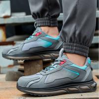 China Microfiber Leather Work TPU Air-cushion Industrial Safety Shoes for sale