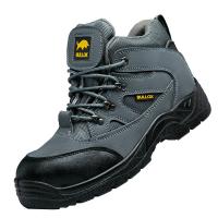 China Oxford Cloth Security Boots Men PU Injection Sole Steel Plate Anti Proof Work For Mens for sale