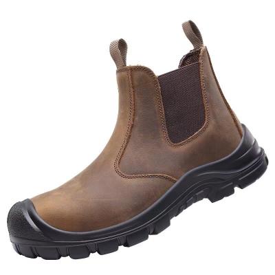 China Genuine Leather Waterproof Women'S Security Work Boots Kevlar Work Shoes for sale