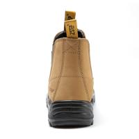 China Brown Cowhide Leather Cowhide Pu+Tpu Sole Women'S Security Boots Steel Toe Anti Smashing Steel Plate Anti Proof for sale