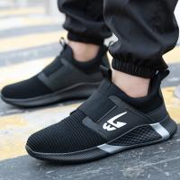 China Summer Flying Knit Industrial Shoes With Kevlar Midsole for sale