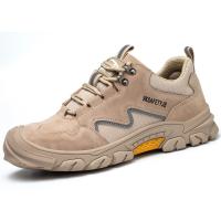 China Unisex Suede Work Welding Safety Boots For Mens for sale