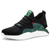 China Summer Steel Toe Work Shoes Breathable Flying Knit for sale