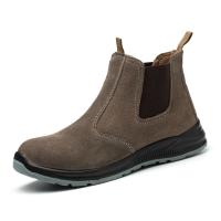 China Unisex Suede Steel Toe Anti Smashing Pu Work Shoes Boots For Welding for sale