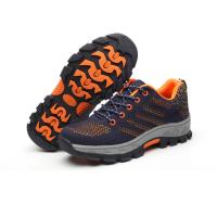 China Flying Weave Practical Work Shoes Comfortable Safety Shoes Men'S Work Boots Anti Smashing for sale