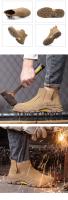 China Men'S Suede Kevlar Steel Toe Welding Safety Shoes Anti Smashing Rubber Work for sale
