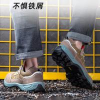 China Microfiber Pu Injection Kevlar Industrial Safety Shoes Steel Toe Anti Smashing Work for sale