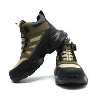 China Unisex Microfiber Leather Construction Safety Shoes with Kevlar Midsole and Rubber+Plastic Sole for sale