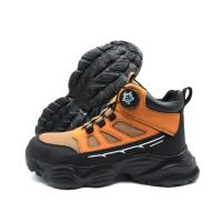 China Unisex Microfiber Leather Construction Safety Shoes with Kevlar Midsole and Rubber+Plastic Sole for sale
