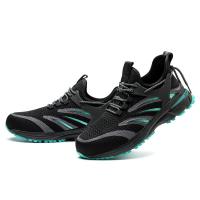 China Breathable Flyknit Summer Comfort Safety Shoes with Custom Logo Anti-stab Steel Toe and Kevlar Midsole for sale