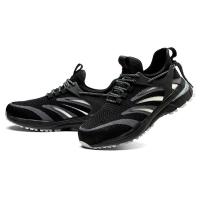 China Breathable Flyknit Summer Comfort Safety Shoes with Custom Logo Anti-stab Steel Toe and Kevlar Midsole for sale