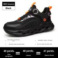 China TPU Flying Knit Work Shoes With EVA Sole For Industrial Safety Kevlar Mid Sole Steel Toe Anti-stab And Anti-smash for sale