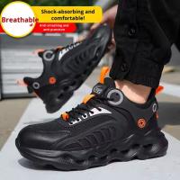 China TPU Flying Knit Work Shoes With EVA Sole For Industrial Safety Kevlar Mid Sole Steel Toe Anti-stab And Anti-smash for sale