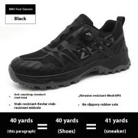 China Kevlar Mid Sole Anti-stab Steel Toe BOA Rotating Buttons Safety Shoes For Industrial for sale
