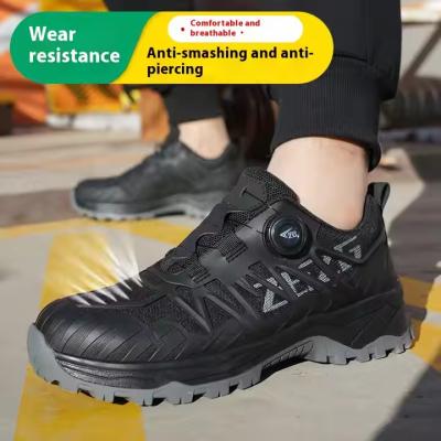 China Kevlar Mid Sole Anti-stab Steel Toe BOA Rotating Buttons Safety Shoes For Industrial for sale