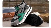 China Steel Toe Mid-cut Pigskin And Flying Knit Safety Boots For OEM Security Work for sale