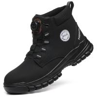 China Wheat Security Work Boots Microfiber Leather Safety Boots With Stab-smash Steel Toe Kevlar Midsole And EVA Sole for sale