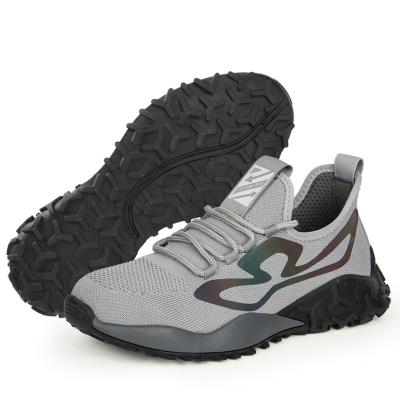China Steel Toe Anti-smashing Flyknit Mesh Safety Shoes With Kevlar Midsole Breathable Design For Comfortable Work for sale