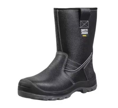 China High Top Security Work Boots with Steel Plate Midsole and PU Injection Sole for Maximum Protection for sale