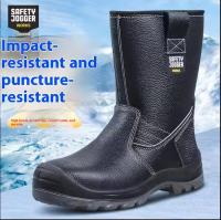 China High Top Security Work Boots with Steel Plate Midsole and PU Injection Sole for Maximum Protection for sale