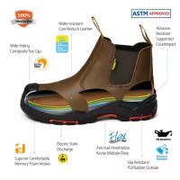 China Electrical Insulation Security Work Boots with Anti-Slip Tread and One-Pull Design for Safety and Comfort for sale