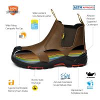 China Electrical Insulation Security Work Boots with Anti-Slip Tread and One-Pull Design for Safety and Comfort for sale