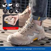 China EN-standard Construction Safety Shoes with Pigskin Leather and Custom Logo for Enhanced Comfort and Branding for sale