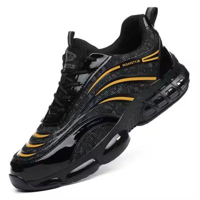 China Superfine Steel Wire Fabric Work Shoes with Kevlar Anti-stab Midsole and Custom Logo Options for sale