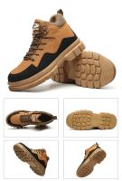 China Breathable Puncture Resistant Security Work Boots with Steel Toe and Custom Logo Options for sale