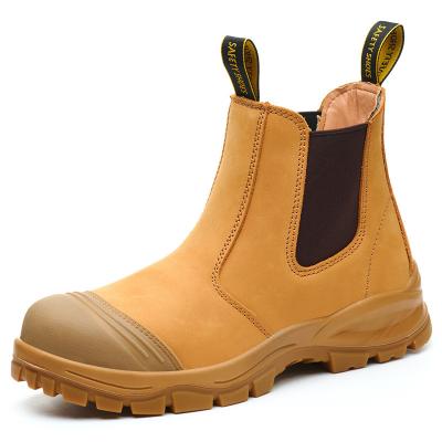 China Steel Toe Safety Boots with Kevlar Midsole and Slip-Resistant PU Sole for Industrial Work for sale