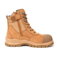 China EN ISO 20345:2011 Compliant Genuine Leather Safety Boots with Steel Midsole and Steel Toe for Industrial Protection for sale