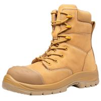 China EN ISO 20345:2011 Compliant Martin Work Boots with 200J Impact Rating and Genuine Leather Construction for sale