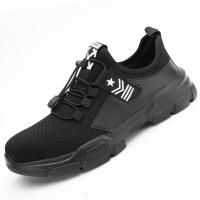 China Cut-Resistant Flexible Cushioned Industrial Safety Shoes with Kevlar Mid Sole and European Steel Toe for sale