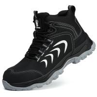 China Breathable Durable Impact Resistant Security Work Boots with Steel Toe and Kevlar Midsole for sale