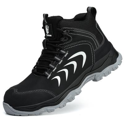 China Breathable Durable Impact Resistant Security Work Boots with Steel Toe and Kevlar Midsole for sale