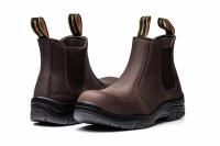 China EN ISO 20345 Certified Chelsea Safety Shoes with Kevlar Midsole and PU+Rubber Sole Work Boots for sale