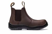 China EN ISO 20345 Certified Chelsea Safety Shoes with Kevlar Midsole and PU+Rubber Sole Work Boots for sale