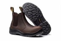 China EN ISO 20345 Certified Chelsea Safety Shoes with Kevlar Midsole and PU+Rubber Sole Work Boots for sale