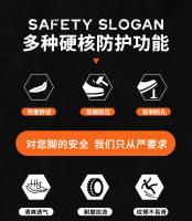 China Black Comfortable Safety Shoes Steel Toe Work Shoes Anti-Puncture Kevlar Safety Shoes For Men Industrial Work Shoes EVA Sole for sale