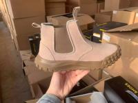 China Suede Leather Chelsea Safety Shoes Steel Toe Safety Boots Kevlar Work Shoes Slip-Resistant Rubber Work Boots For Industrial Work for sale