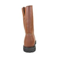 China Unisex Cowhide Leather Work Boots Construction Safety Shoes Kevlar Midsole Work Shoes With PU Sole High Top Men's Safety Boots for sale
