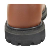 China Unisex Cowhide Leather Work Boots Construction Safety Shoes Kevlar Midsole Work Shoes With PU Sole High Top Men's Safety Boots for sale